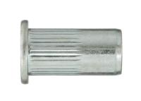 China Aluminum Alloy Steel 6061 7075 Anodized Small Flat Head Serrated Rivet Nuts for sale