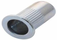 China Aluminum Alloy Steel 6061 7075 Anodized Small Flat Head Serrated Rivet Nuts for sale