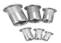 China INOX Stainless Steel SUS304 Knurled Flat Round Head Rivet Nut for sale