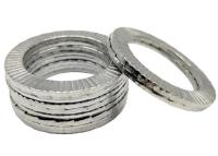 China M3 M4 M5 M6 M24 Dacromet Double Fold Self-Locking Washer DIN25201 for sale