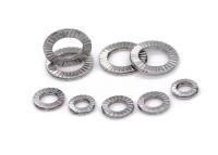 China M3 Carbon Steel Grade 4.8  White Zinc Plated Zp Serrated Double Fold Self Locking Washer DIN 25201 for sale