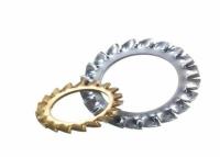 China Brass Bronze Copper Alloy H59 H62 Nickel Tin Plated Serrated Lock Washer With External Teeth for sale