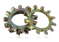 China Brass Bronze Copper Alloy H59 H62 Nickel Tin Plated Serrated Lock Washer With External Teeth for sale