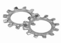 China 5mm Stainless Steel SUS AISI 316 316L  Plain Finish Serrated Lock Washer With External Teeth for sale