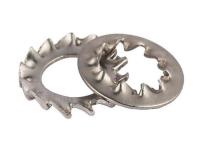 China M6  A193 18-8 Stainless Steel Plain Serrated Lock Washer With External Teeth DIN6798 for sale
