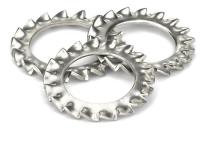 China M6  A193 18-8 Stainless Steel Plain Serrated Lock Washer With External Teeth DIN6798 for sale