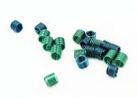 China Green Carbon  steel Wire Thread Insert  Customized Anodizing finishing M12 M16 M18 M20 for sale