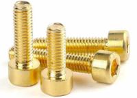 China H59 H62 Yellow Brass Copper Bronze Hex Hexagon Socket Cap Head Machine Screw DIN912 for sale