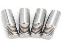 China M1 M20 Metric Imperial Aluminum AL 6061  Finished External Thread Round Dowel Parallel Pin for sale