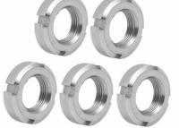 China M1.6 M2 M4 M5 18-8 Stainless Steel Slotted and Castle Nut SS304 Plain Polished Round for sale
