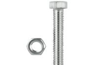 China Stainless Steel 304 Hex Bolts Available in Various Sizes with 1/4”-20 and Brushed Finish for sale