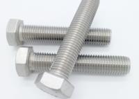 China Stainless Steel 2205 2507 904L Hex metal Bolts for Marine and Chemical Use 1/2”-13 and Brushed Finish for sale