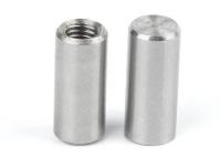 China Stainless Steel SUPER DUPLEX SS  2205 2507 904L Internal Thread Round Parallel Dowel Pin for sale