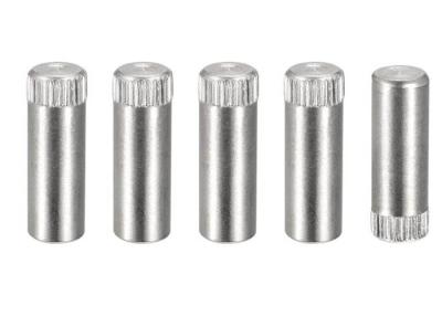 China Aluminum AL 6061 7075 Plain Finished External Thread Round Dowel Parallel Pin DIN427 for sale