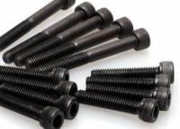 China Black Zinc Plated Galvanized Carbon Steel Full Threaded Hexagon Socket Cap Head Screw With Knurled DIN912 for sale