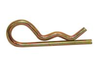 China 4.6mm 65MN Spring Alloy Steel Yellow Zinc Plating R Type Spring Cotter Lock Pin for sale
