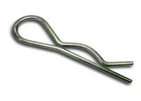 China 4.6mm 65MN Spring Alloy Steel Yellow Zinc Plating R Type Spring Cotter Lock Pin for sale