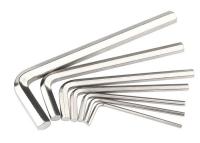 China 4mm 6mm 8mm Wrench 18-8 Stainless Steel L Type Flat Head Hex Allen Key Bolts DIN911 for sale