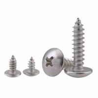 China Round Head Pan Head Tapping Screw Stainless Steel SS304 SS316 Phillips DIN7981 for sale