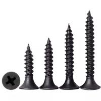 China 2.9 3.9mm Gal Steel  Phillips Drive Csk Flat Head Roofing Screw Black Oxide DIN7504 for sale
