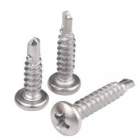 China 4.2mm 30mm Steel ASTM 193 Round Head Drilling Screw Dacromet HDG GEOMET DIN7504 for sale