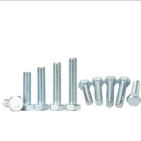 China M30 Carbon Steel Hex Head Bolt and Nut Washer HDG Galvanized Geomet Dacromet DIN933 for sale