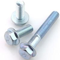 China M10 M12 M16 Galvanized Steel Hexagon Head Flange Bolt Nickel Plating Serrated DIN6921 for sale