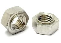 China M16 M18 Weld Nut Carbon Steel Grade 4.8 ASTM A194 Weld Hexagon Nut White Zinc Plated for sale