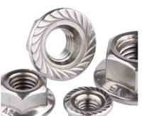 China M8 M10 M20 Hex Hexagon Flange Nut Carbon Steel Zinc Plated Zn Serrated  DIN6923 for sale
