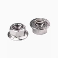 China Custom M8 M10 M12 Hex Flange Metal Nut Brass Copper Nickel Tin Plated DIN6923 for sale