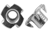 China M10 M12 Stainless Steel Polishing 4 Claw Furniture Tee Nuts with Pronge DIN1624 for sale