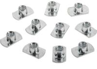 China M4 M6 Gr 4.8 8.8 Carbon Galvanized Steel Yellow Blue White Zinc Plating T Sliding Nut for sale