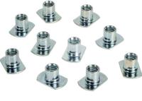 China M4 M6 Gr 4.8 8.8 Carbon Galvanized Steel Yellow Blue White Zinc Plating T Sliding Nut for sale