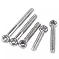 China M5 M6 M8 M10 Stainless Steel Eye Bolt SS304 SS316 SS316L  DIN444 A2 A4 70 80 for sale