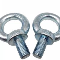 China M33 M36 M42 Carbon Steel Blue White Zinc Plated Eye Bolt  Class 8.8 10.9 12.9  DIN580 for sale