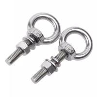 China M8 M10 M12 M16 M18 Grade2 Grade 5 Gr2 Gr5 Titanium Anodized Eye Bolt DIN444 for sale