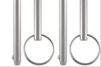 China 3/8 7/16 1/2 Brass plating quick release pins SUS 304 SUS 316 A2 A4-80 L-Handle Quick-Release Pins for sale
