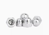 China M18*1.5mm Pitch Hex Dome Cap Nut Stainless Steel A2 A4 304 316 Low Type DIN917 for sale