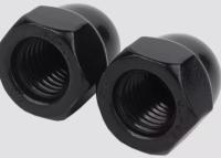 China M5 M6 M8 PA66 Plastic Nylon Hexagon Hex Domed Cap Nut Black White Color DIN1587 for sale