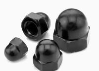 China M5 M6 M8 PA66 Plastic Nylon Hexagon Hex Domed Cap Nut Black White Color DIN1587 for sale