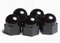 China M5 M6 B7 Carbon Steel Hexagon Hex Domed Cap Nut Black oxide Cadmium Plated DIN1587 for sale