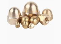 China M3 M4 M6 Brass Bronze Hexagon Hex Domed Cap Nut Acron Nut Copper Alloy H59 H62 DIN1587 for sale