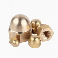 China M4 M5 M6 H59 H62 Brass Hexagon Acorn Nut Yellow Brass Red Copper Bronze DIN1587 for sale