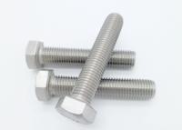 China Carbon Steel Hexagon Bolt Grade 4.8 M12 1/4 Silver Finish Industrial Mechanical Use for sale