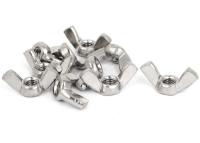 China M5 M6 M8 Carbon Steel Wing Nut Butterfly Nuts Black Zinc Plated Galvanized DIN314 for sale