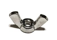 China M5 M6 M8 Carbon Steel Wing Nut Butterfly Nuts Black Zinc Plated Galvanized DIN314 for sale