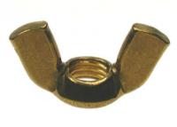 China M6 M8 Grade 2 5 Steel Wing Round Butterfly Wing Nut Yellow Powder Coated  DIN314 DIN315 for sale