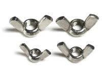 China M5 M6 M8 8.8 Carbon Steel Black Zinc Plated Wing Nut DIN314 for sale