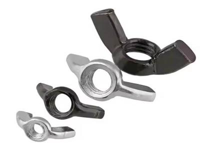China M5 M6 M8 8.8 Carbon Steel Black Zinc Plated Wing Nut DIN314 for sale