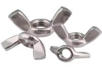 China M12 M14 Super Duplex Stainless steel  SS 2205 2507 904L 2507 Edged Square Butterfly Wing Nut DIN314 for sale